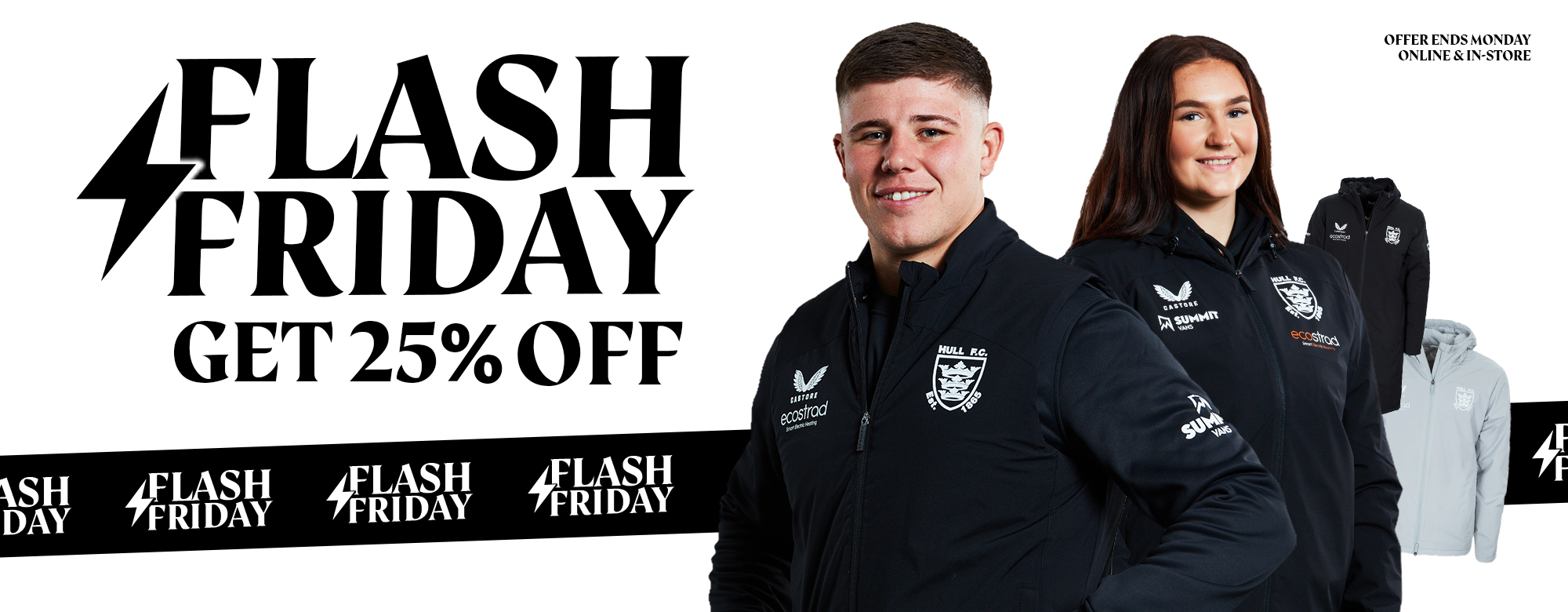 Flash Friday: 25% Off Selected Coats, Gilets & Jackets - Hull FC News