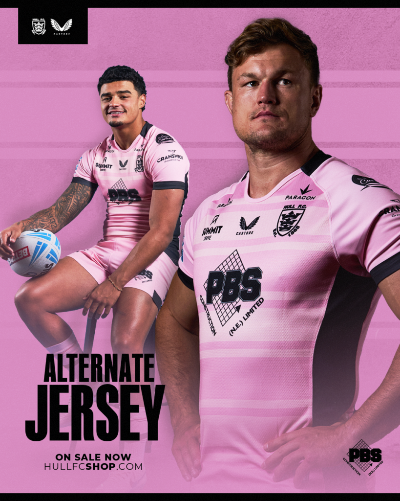 Hull FC Unveil 2026 Pink Alternate Jersey - Hull FC News
